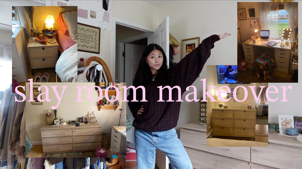 a slay room makeover | REDOING MY BEDROOM - YouTube