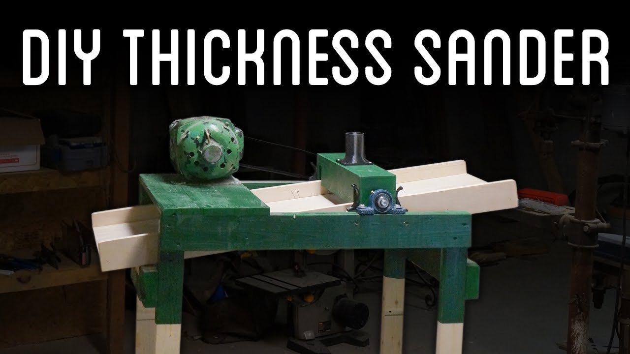 Shop Built Drum Thickness Sander - YouTube