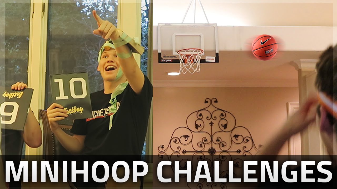 CRAZY MINIHOOP BASKETBALL CHALLENGES!! - YouTube
