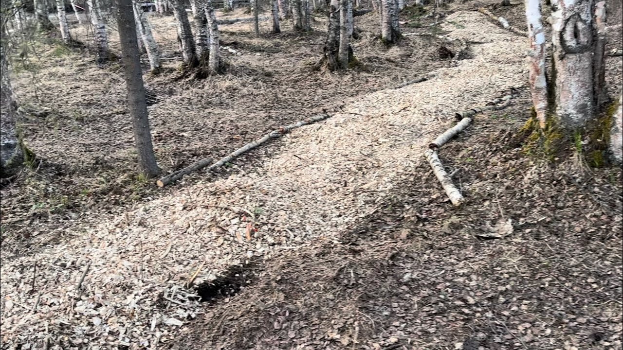 Making Trails with Wood Chips - YouTube