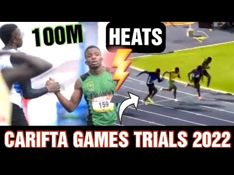 Sandrey Davison CRUISING 10.32 Boys U20 100M Prelims🔥| CARIFTA Trials ...