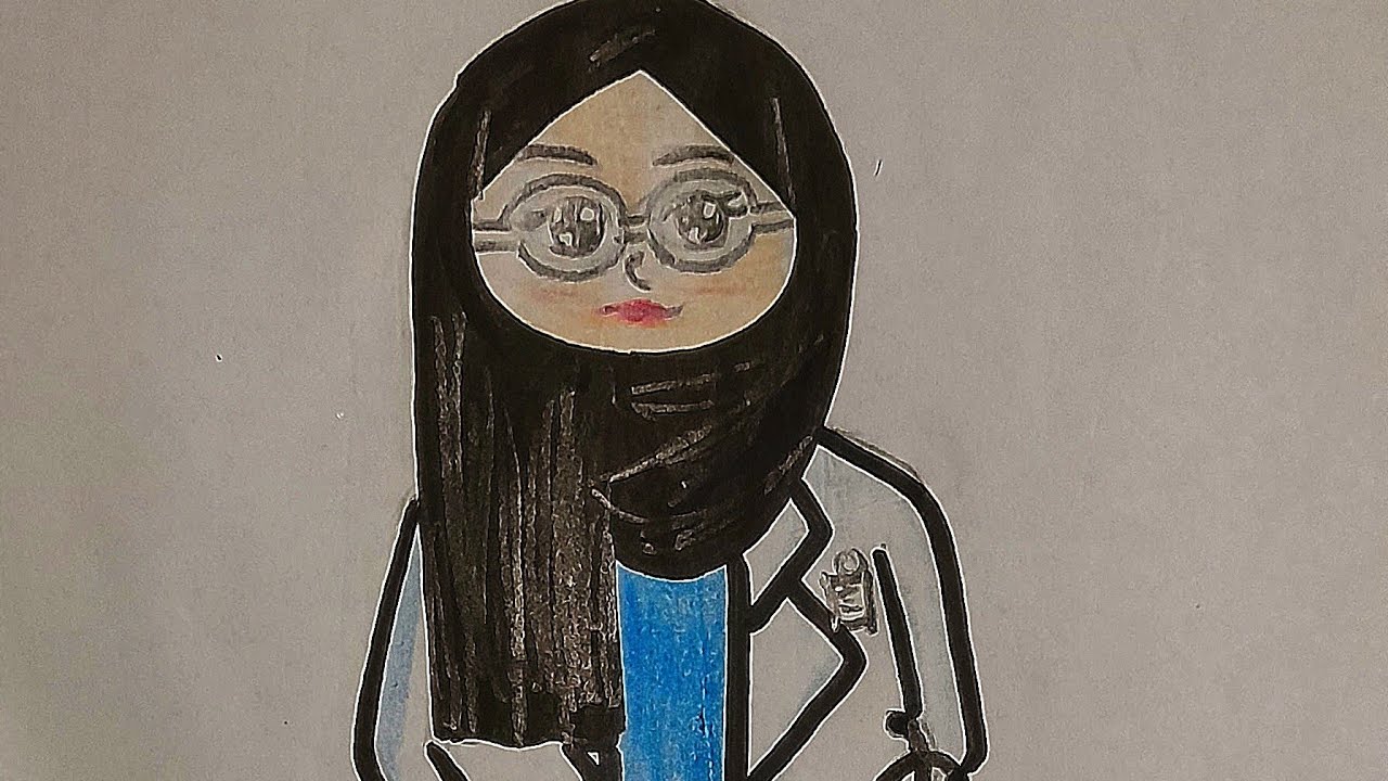 Cute Doctor girl Drawing Step by Step - YouTube