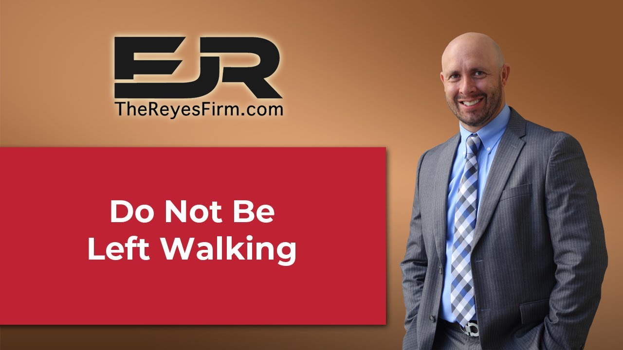 Attorney Edward Reyes - Do Not Be Left Walking - YouTube