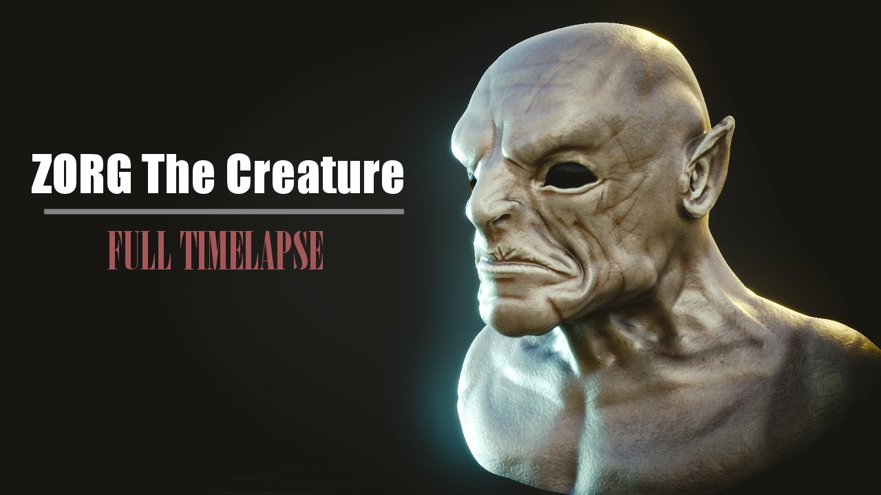 Zorg the creature - [ Full Timelapse in Blender ] - YouTube