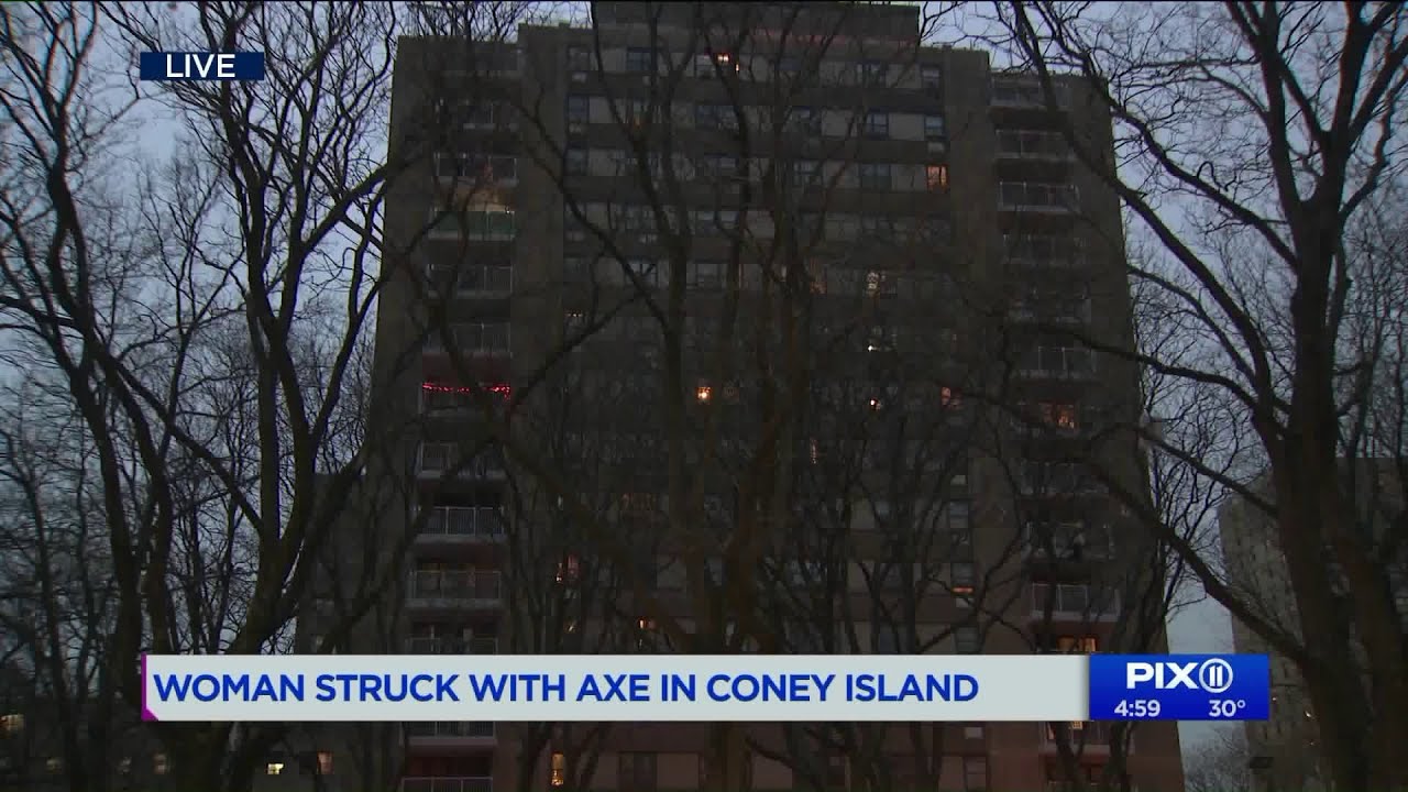 Woman hit in the head with an ax in Brooklyn attack - YouTube