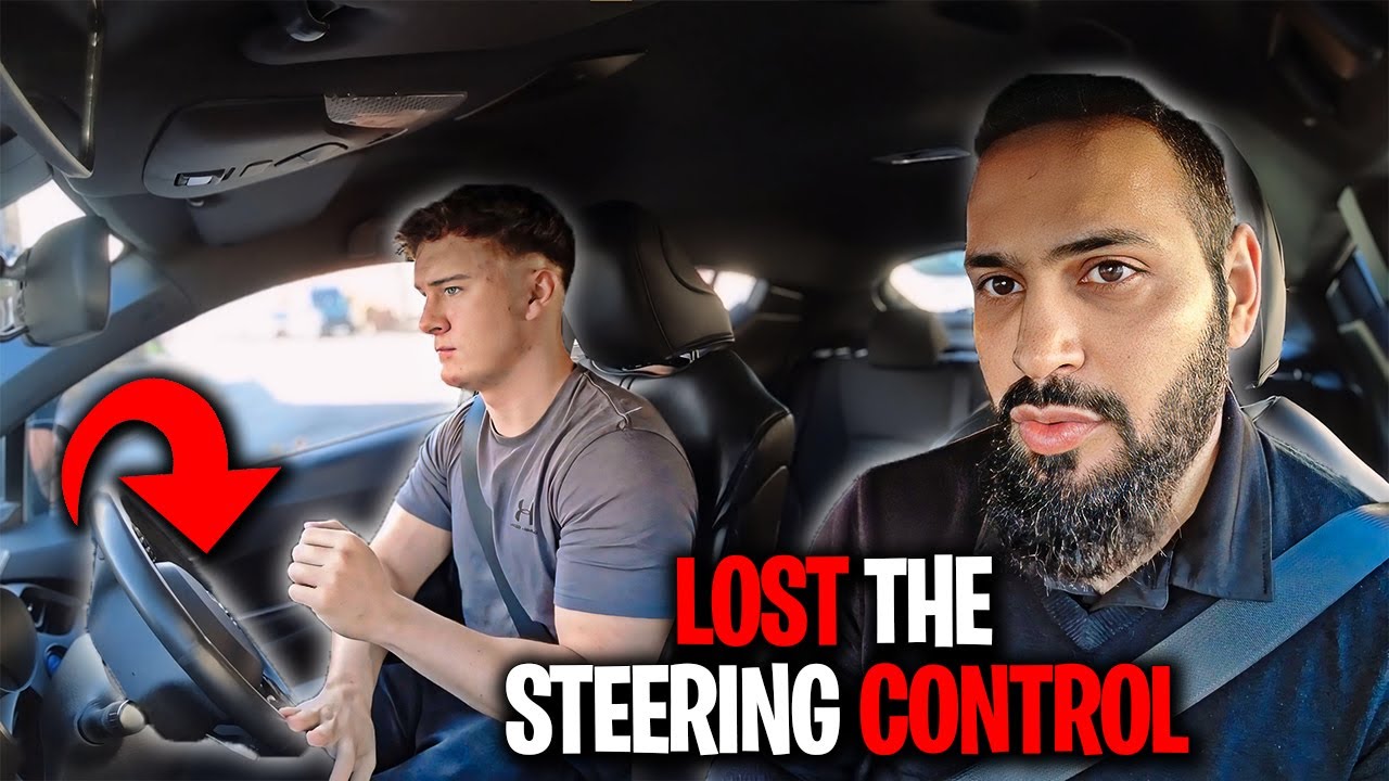 Learner lost the steering control | Driving Lesson - YouTube