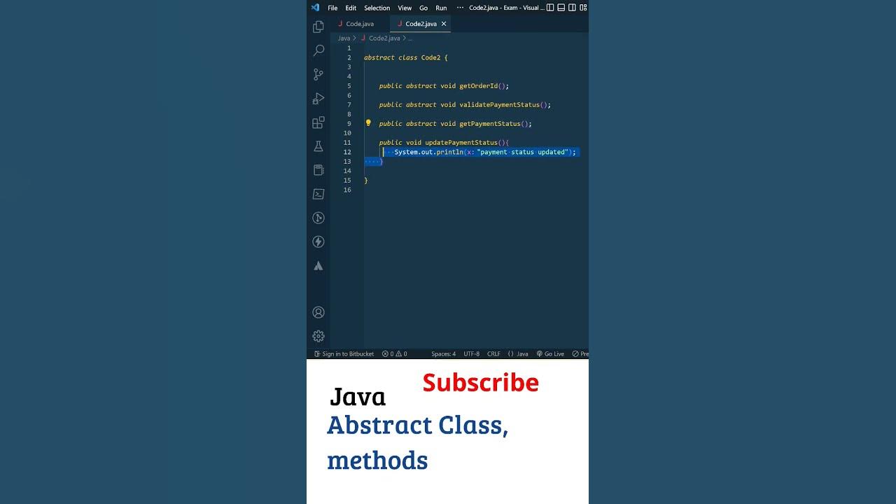 Java In Telugu Abstract Class In Java Abstract Method Java Tutorial For Beginners In Telugu