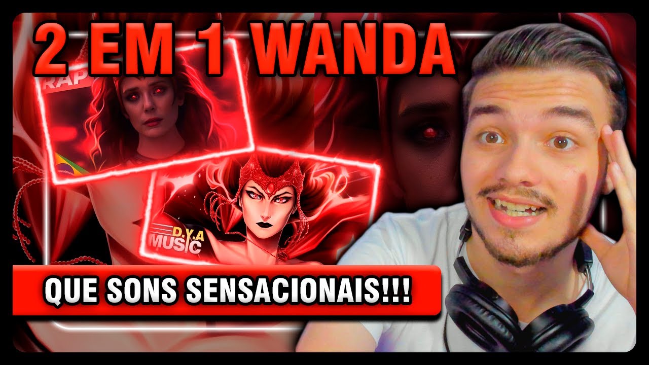 REACT │Rap da Wanda - NÃO SINTO VOCÊ | IRON MASTER & Feiticeira Escarlate - DARKSIDE | D.Y.A ...