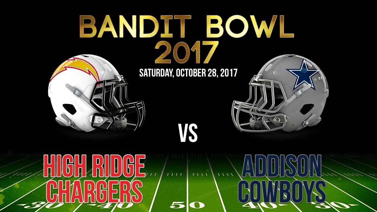 High Ridge Chargers vs Addison Cowboys | BANDIT BOWL 2017 | Shot by ...