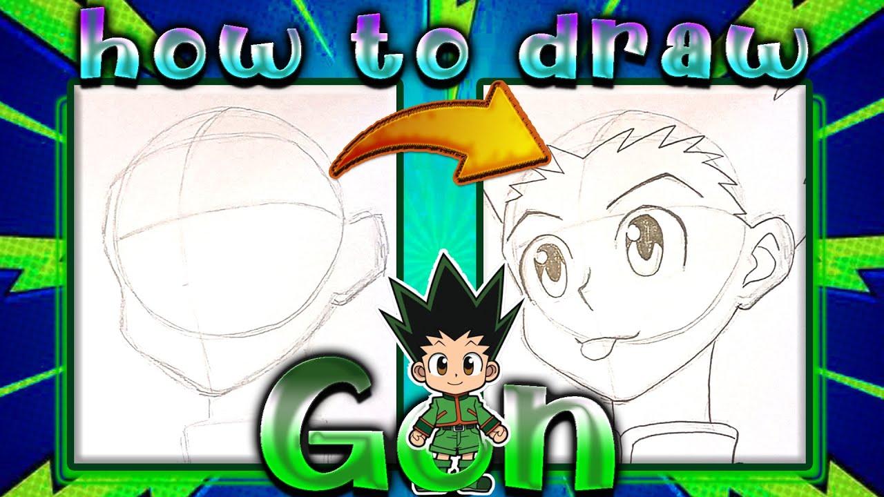 How to draw Gon ⭐STEP BY STEP⭐ NO Talking asmr - YouTube