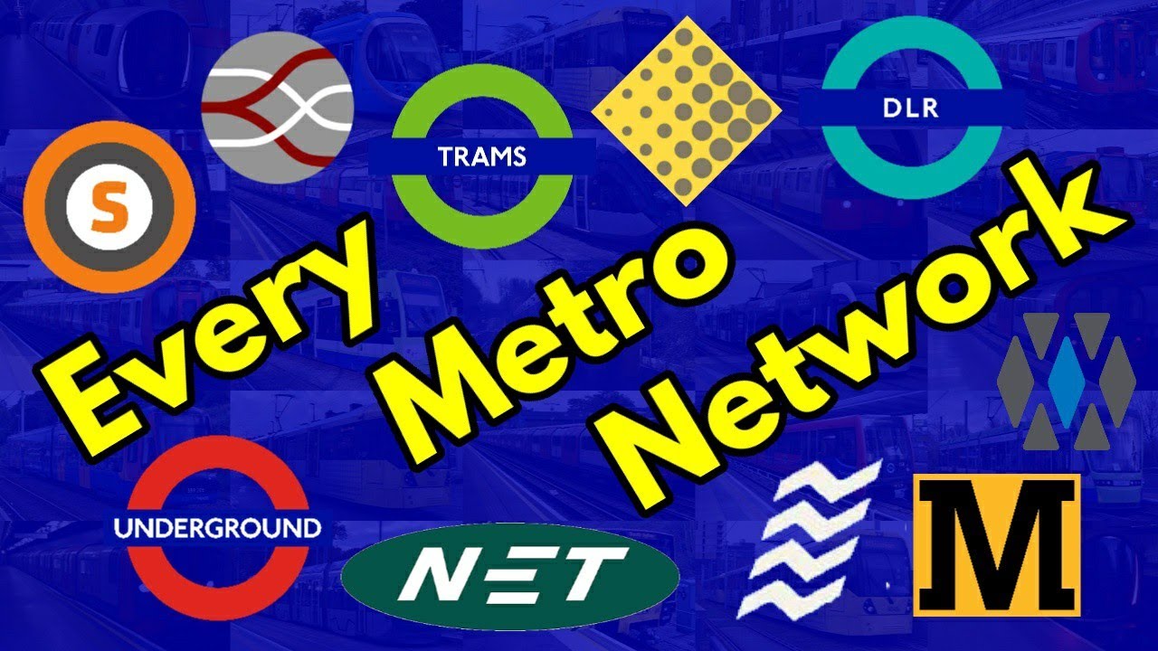 Every Metro Rail Network | Great Britain | Metro/Light Rail/Tram ...