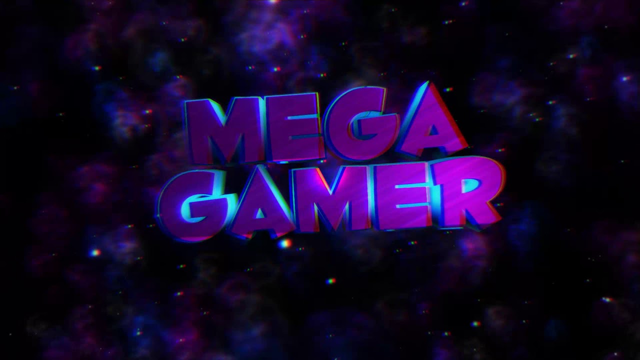 ИНТРО С ТЕКСТОМ "MEGA GAMER" - YouTube