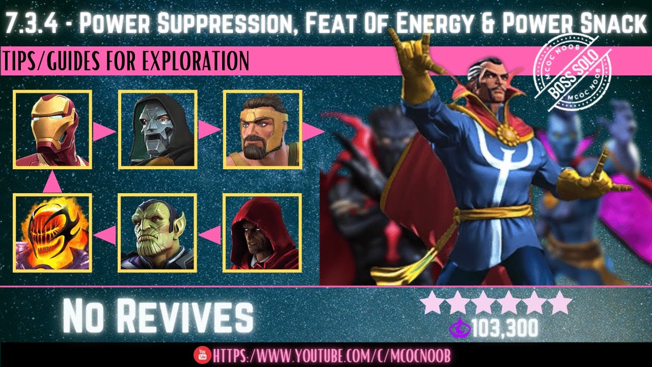 MCOC: Act 7.3.4 - Power Suppression, Feat of Energy & Power Snack ...