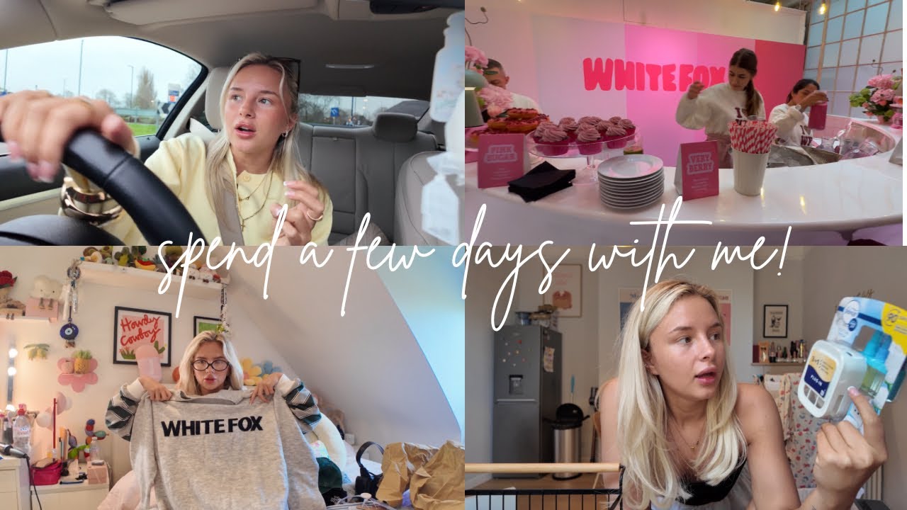 Spend a few days with me VLOG! White fox event, shopping haul, cleaning ...