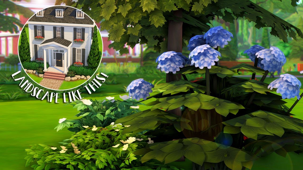 Learn to LANDSCAPE in The Sims 4 🌳...(Sims 4 Beginner Landscaping ...