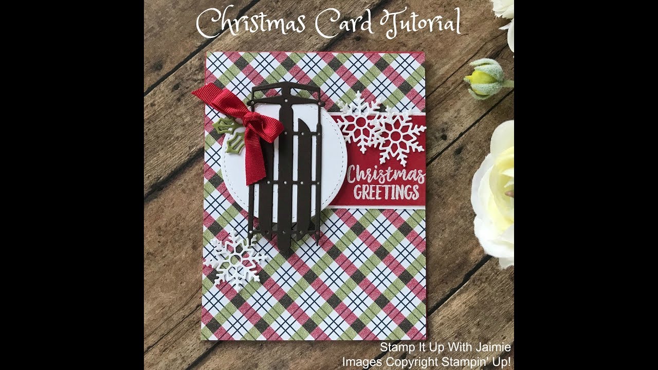 Stampin' Up! Card Tutorial 2018 Alpine Adventure Christmas - YouTube