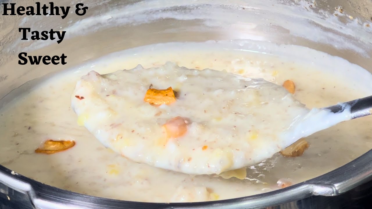 Easy & Healthy Sweet Recipe - Barley Moong Dal Kheer - Barley Payasam ...