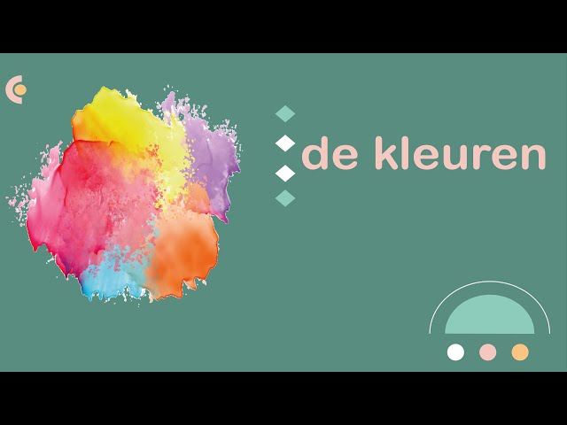 De Kleuren General Vocabular English Esl Video Lessons