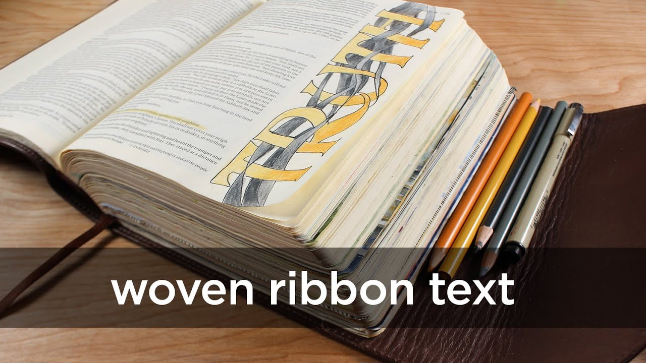 Bible Journaling: Weaving Ribbon Through Text Ex 20:16 - YouTube