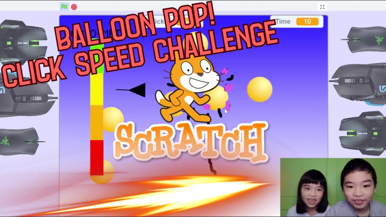 Secrets of Coding in SCRATCH: Create a *BALLOON POP! CLICK SPEED ...