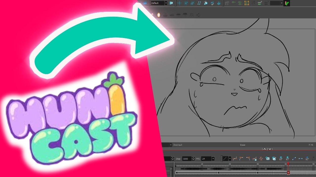 💕 WATCH ME WORK On My HuniCast Animatic // Toon Boom Timelapse Pt.1 # ...