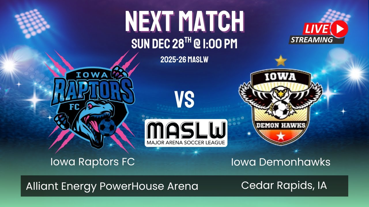 Iowa Raptors W vs Iowa Demon Hawks - YouTube