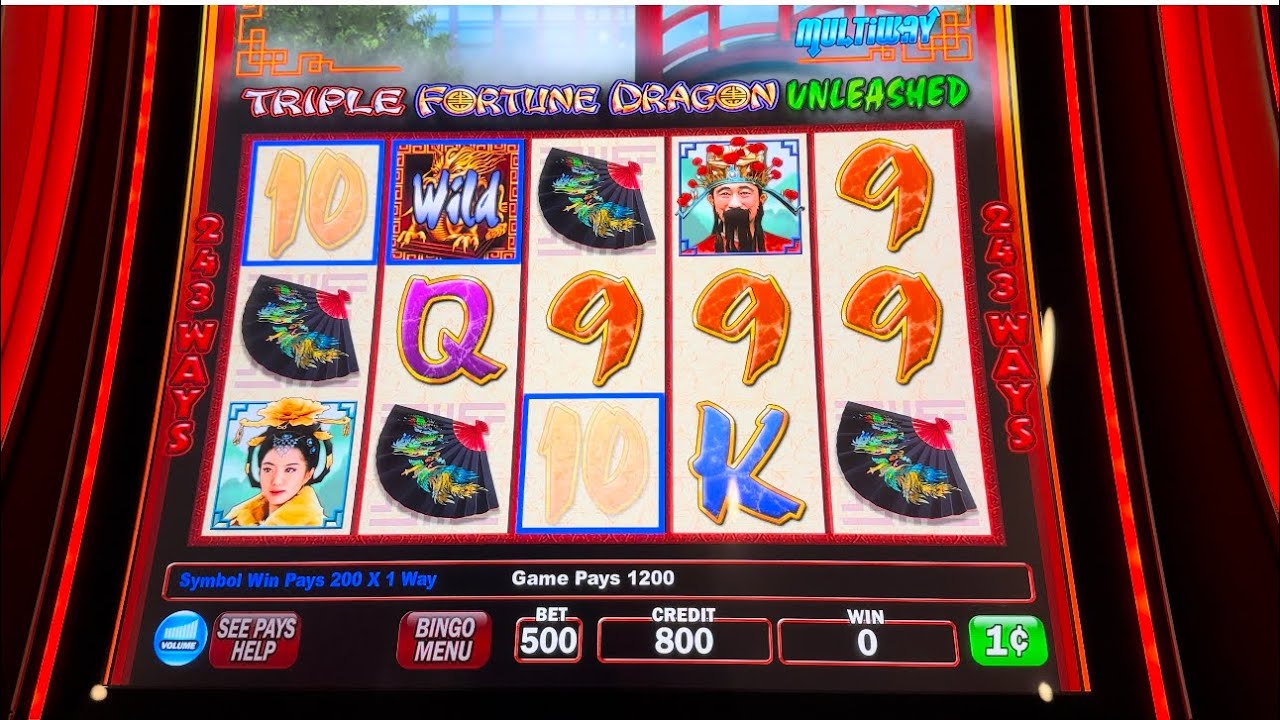 Playing Triple fortune dragon unleashed slots machine - YouTube