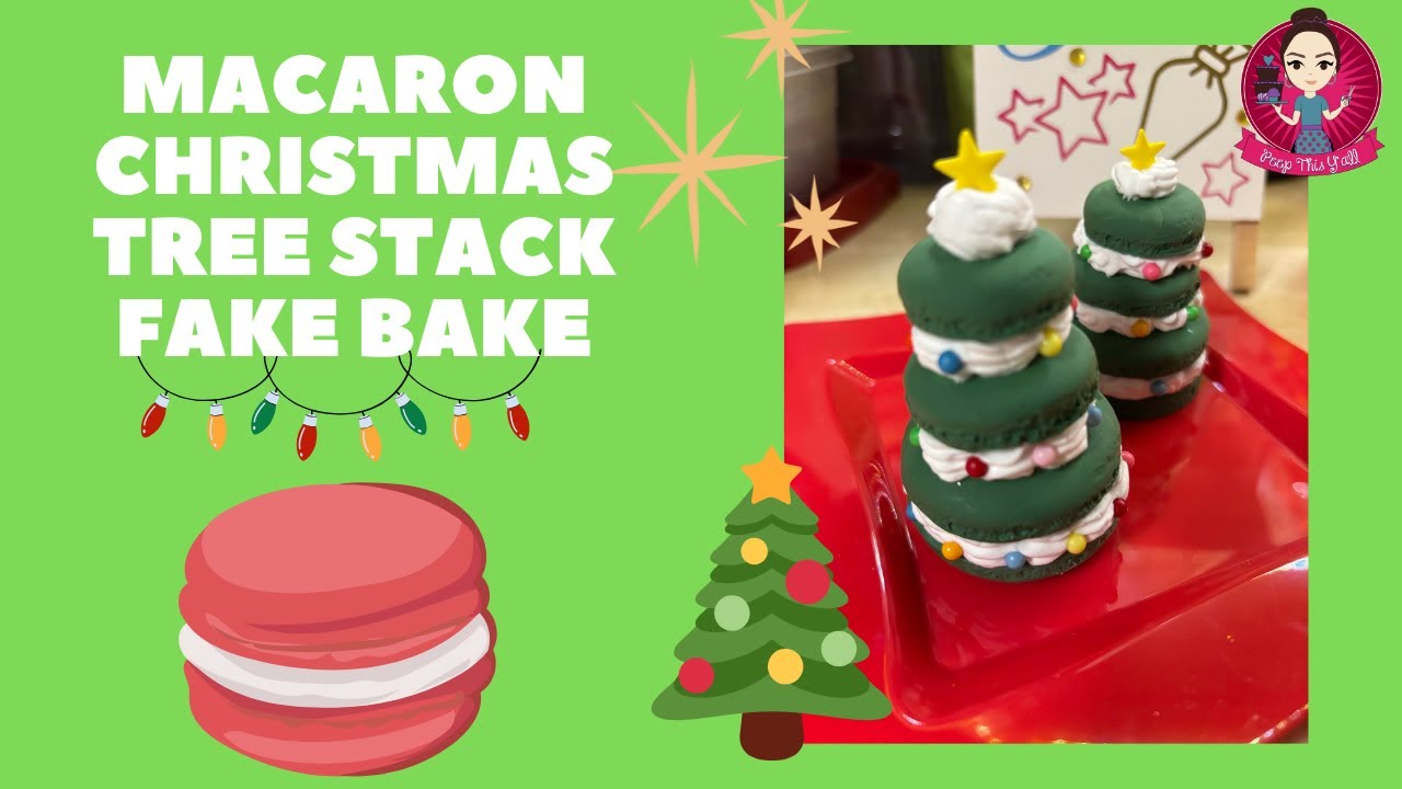 Let’s Fake Bake cute Macaron Christmas trees! #fakebake #Christmas # ...