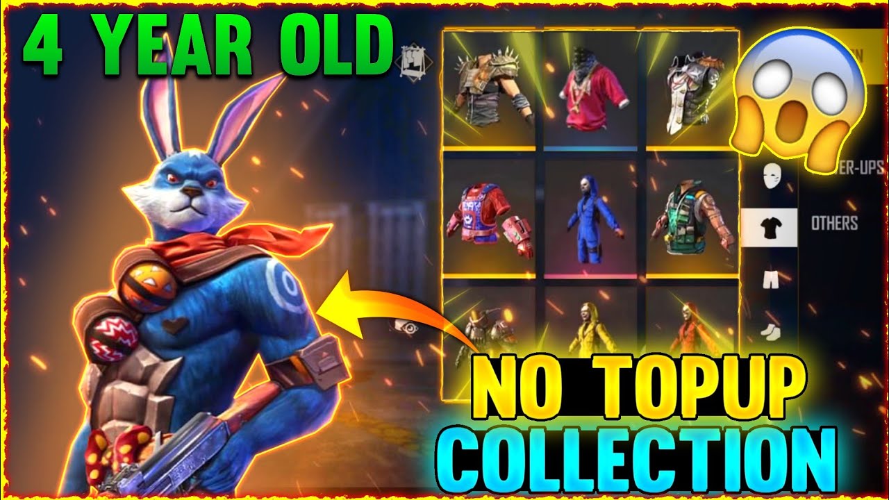 FREE FIRE S1 NO TOPUP COLLECTION⚡- Bunny Bundle No Topup Id | Garena ...