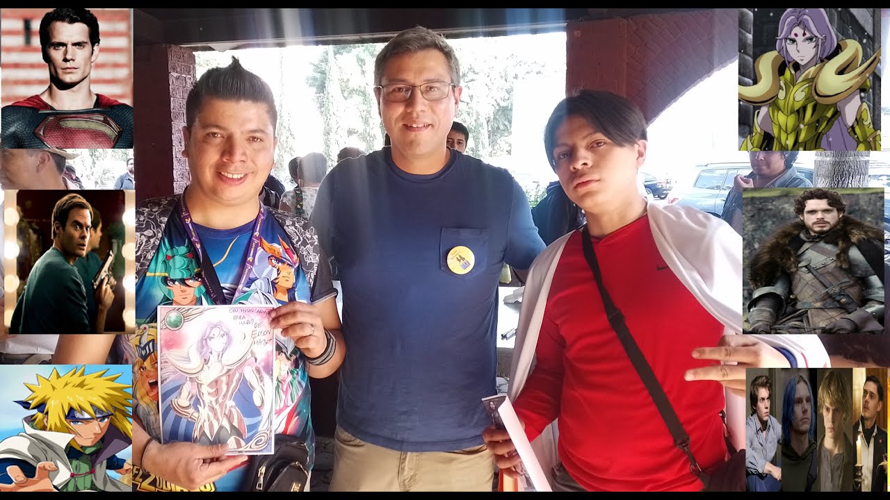 Edson Matus (voz de Super Man en el Universo DC) firmandonos # ...