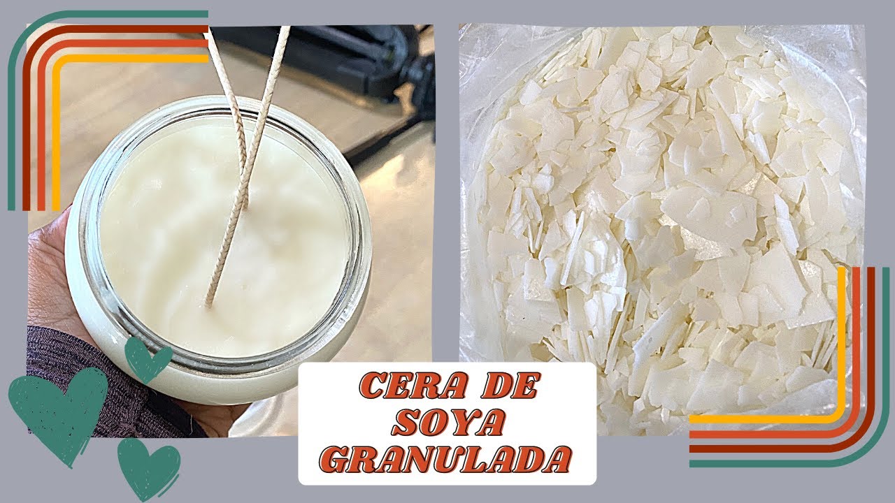 Probando cera de soja/soya granulada|Cerería de Jesus|Como hacer una ...