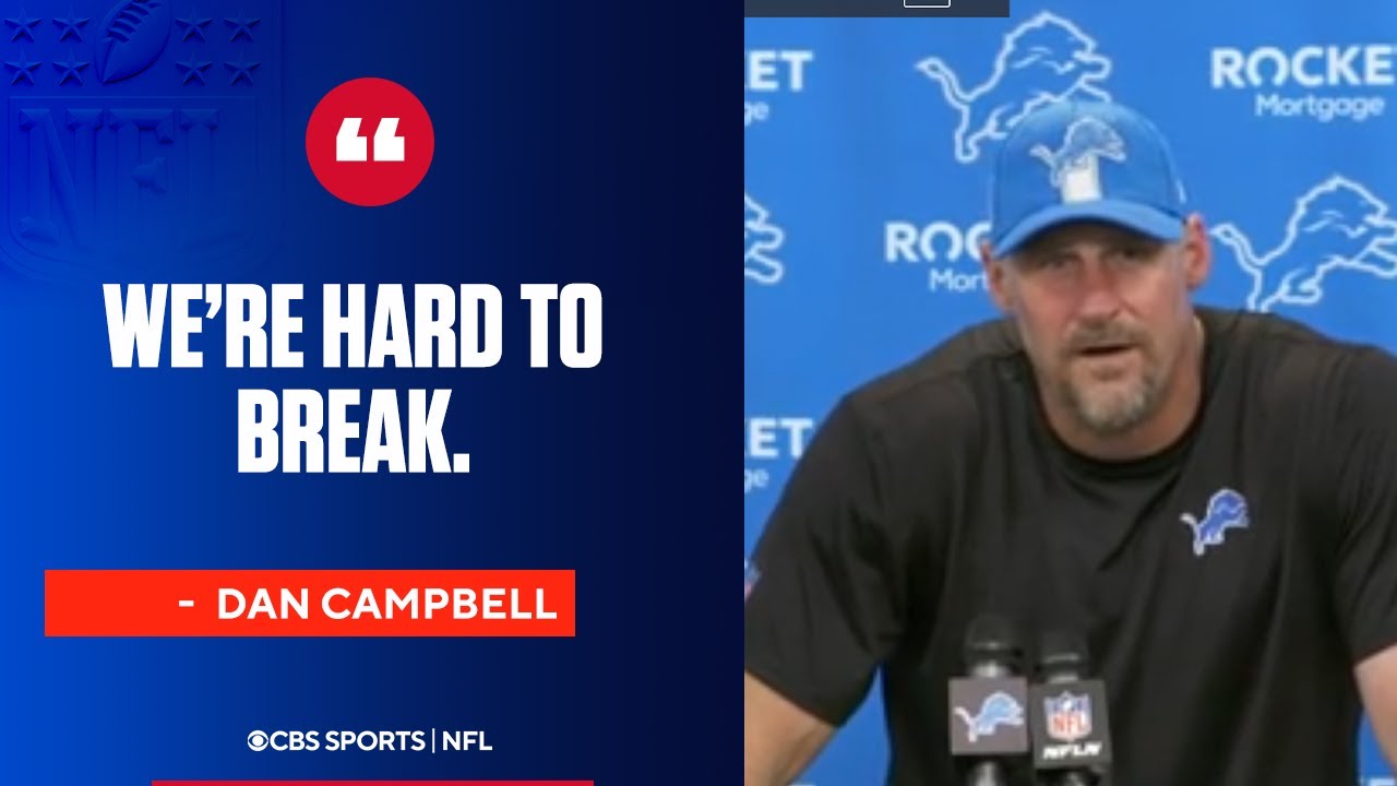 Dan Campbell relieved after OT win, describing his teams' grit as ...