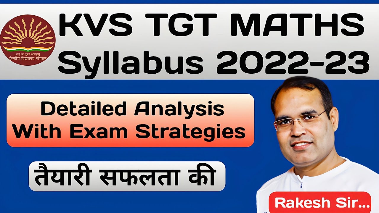 KVS TGT MATHS Syllabus 2022-23 - YouTube