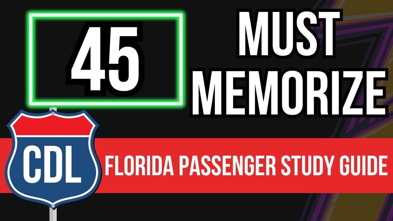 Florida CDL Passenger Study Guide 2024 (FL Commercial Driver's License ...