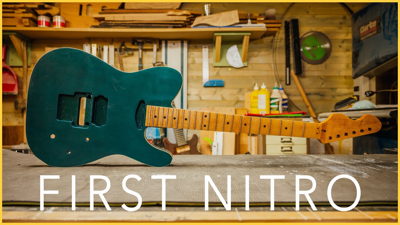 I Finally Tried Nitrocellulose Paint | Triple Telecaster Build | Part 5 ...
