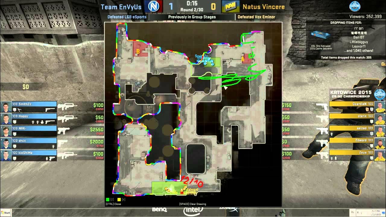 [FUN] Katowice 2015 - EnVyUs vs NaVi (dust2) 15min break with trashtalk & fun coms (POV FRENCH ...