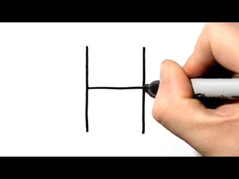 How to Draw a Horse After Writing Letter H - LetterToons