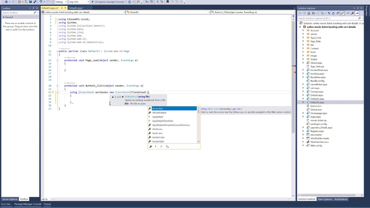 Import Excel File From Computer To Gridview In Aspnet Youtube