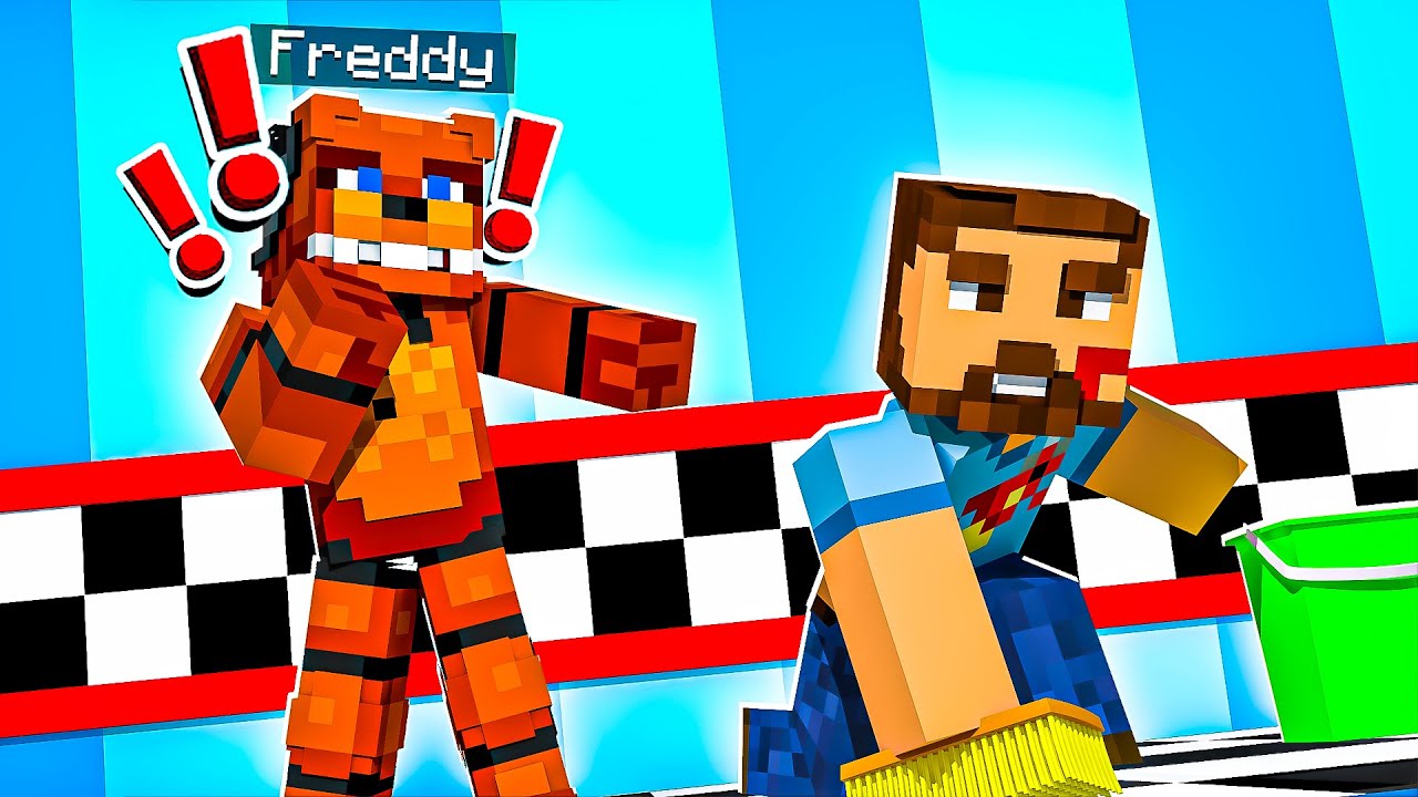 Janitor Attacks FREDDY | Minecraft Five Nights at Freddy’s FNAF ...