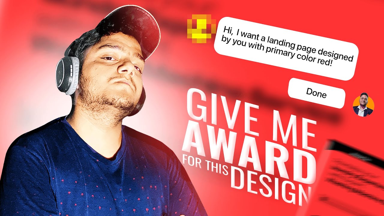 GIVE ME AWARD FOR THIS LANDING PAGE DESIGN!! landing page design in ...