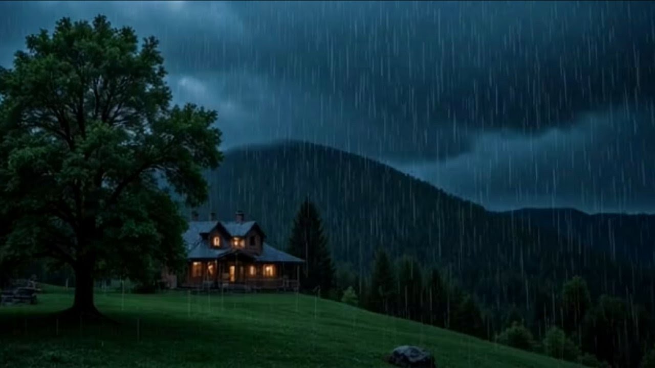 Relax rain sound for sleeping fast rain sounds for meditation - YouTube