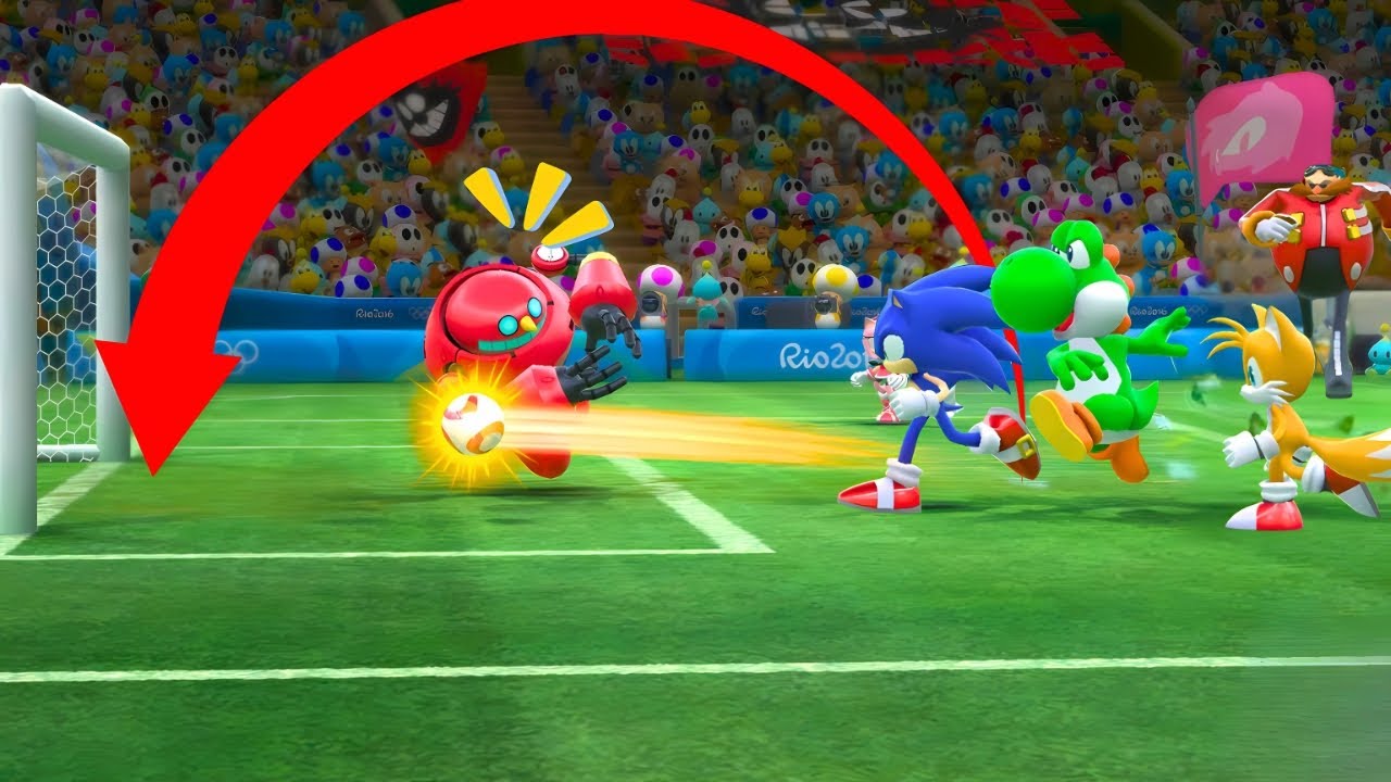 Mario and Sonic at the Olympic Games Tokyo 2016 Football Yoshi vs Jet ...
