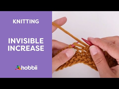 How to Knit: Invisible Increase - YouTube