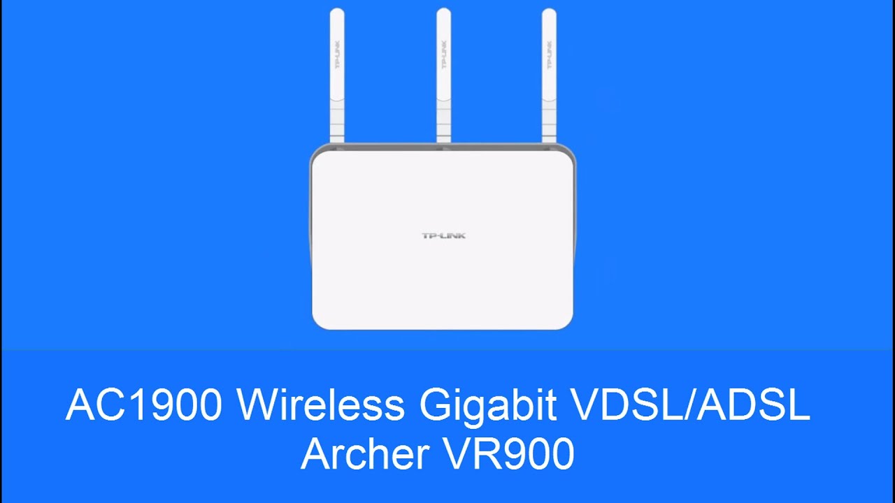 AC1900 Wireless Gigabit VDSL/ADSL Modem Router Archer VR900 Kurulum ...