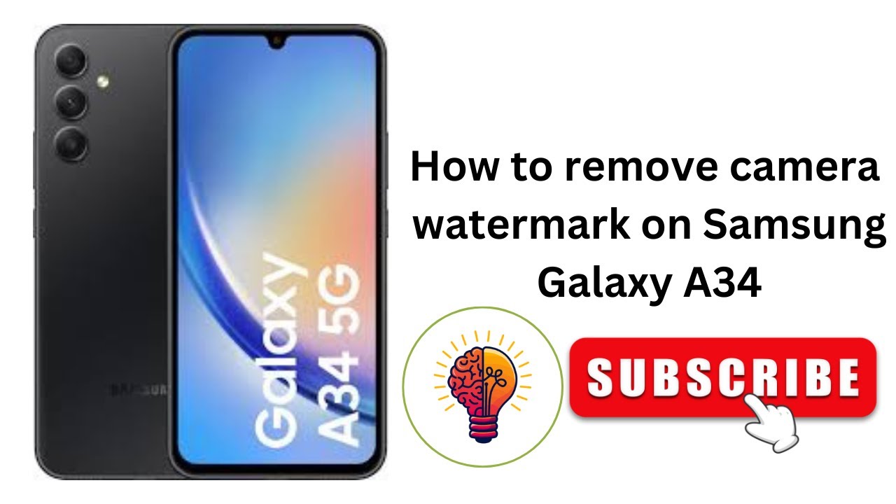 How to Remove Camera Watermark on Samsung Galaxy A34 - YouTube