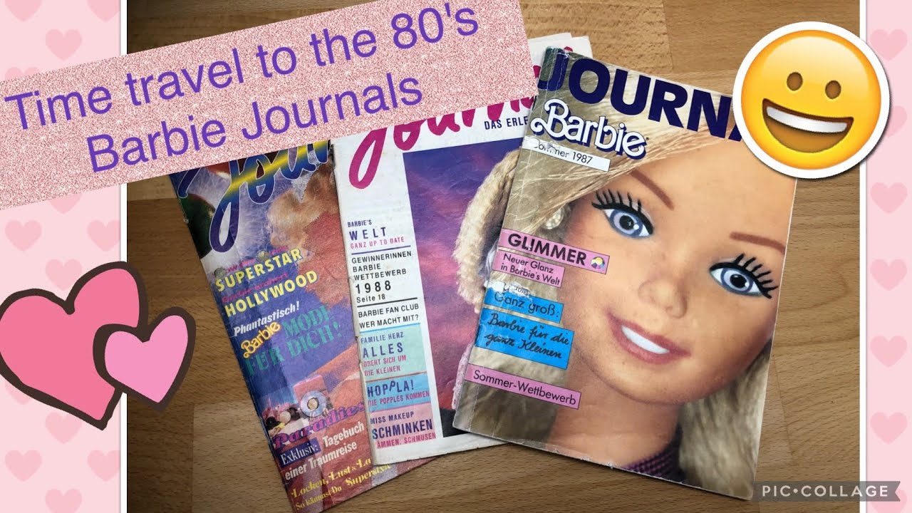 Time travel to the 80's Barbie Journals - YouTube