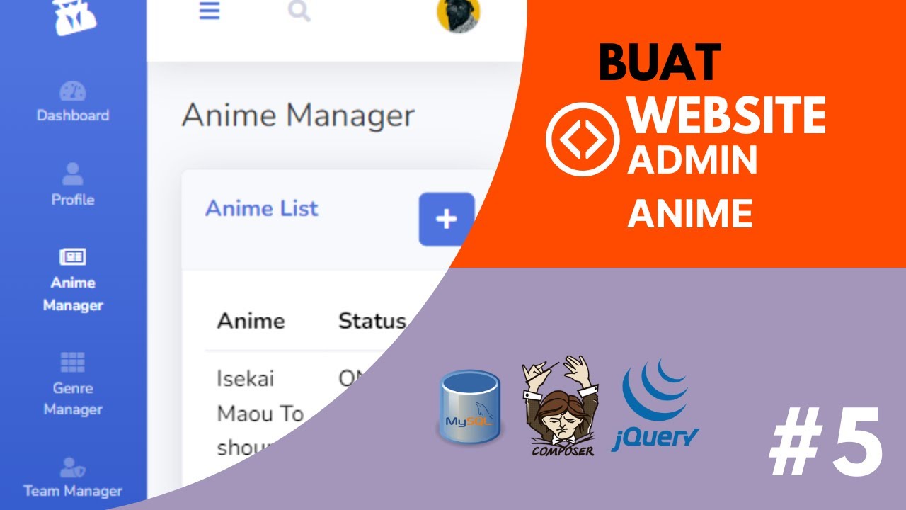Lanjutan Membuat Website Admin Streaming Anime Sederhana - BAGIAN 5 ...