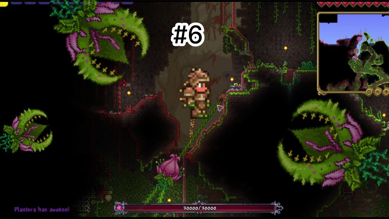 Terraria Classic mode | ep6 defeat Plantera🌿 - YouTube