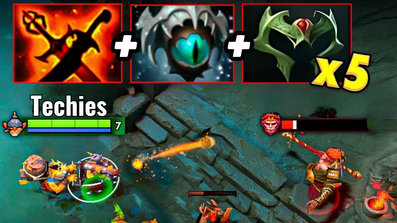 x5 Wraith Band Meta Techies Spoon Stash 17Kills Right Click Skadi in ...