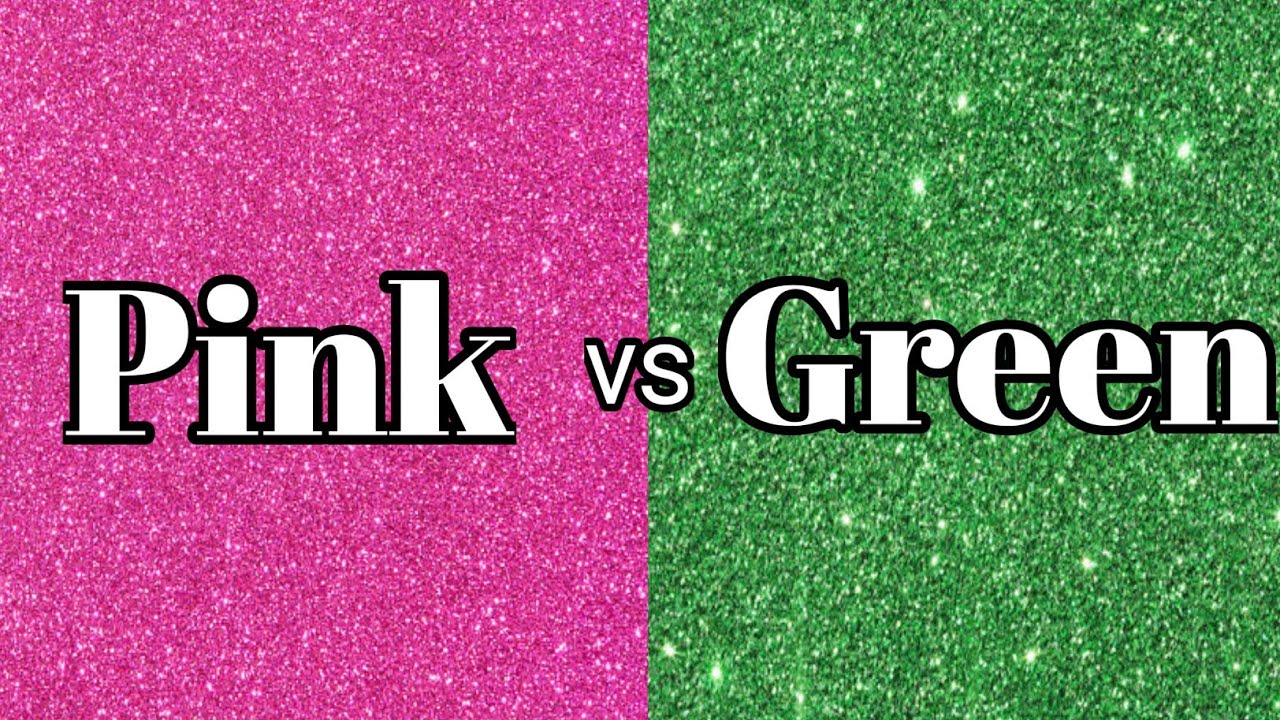 Pink vs green ️ dresses👗 nails💅 shoes/ makeup💄which, one is your fav?# ...